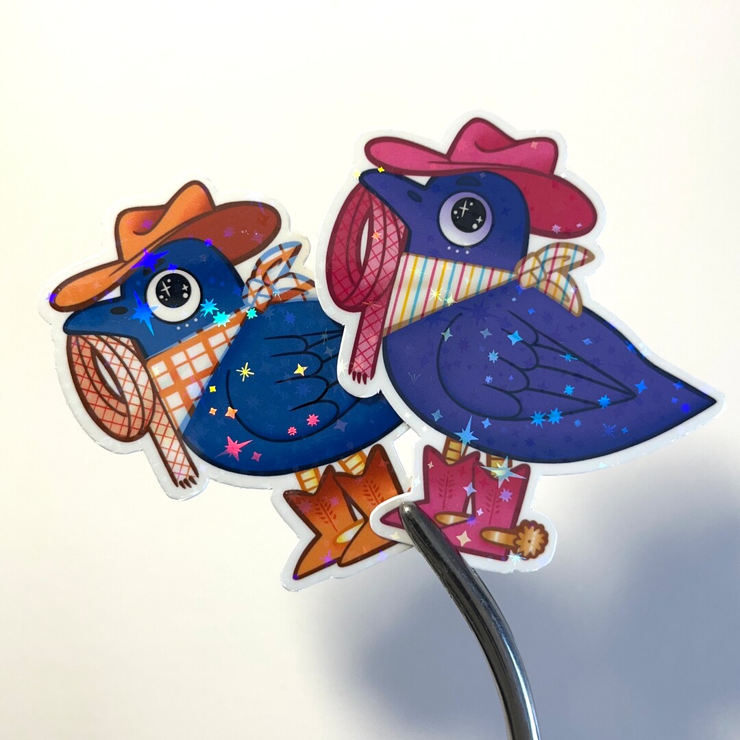 What in Crownation? - Western Cowboy Crow Holographic Glossy Water ...