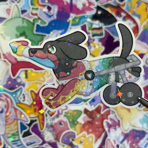 Disability Pride Stickers! - Shark, Dog, Cat, Dinosaur Designs ...