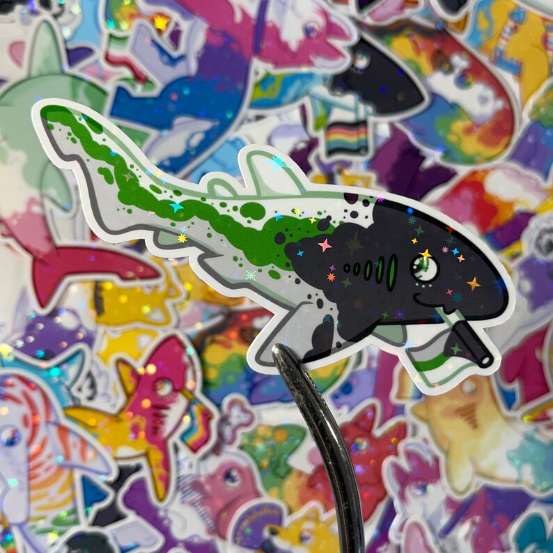 Demiromantic Pride Stickers! - Shark, Dog, Cat, Dinosaur Designs ...