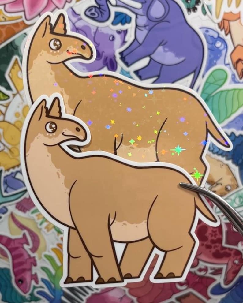 Oligocene Paleontology Stickers - 17 Designs - Paraceratherium ...