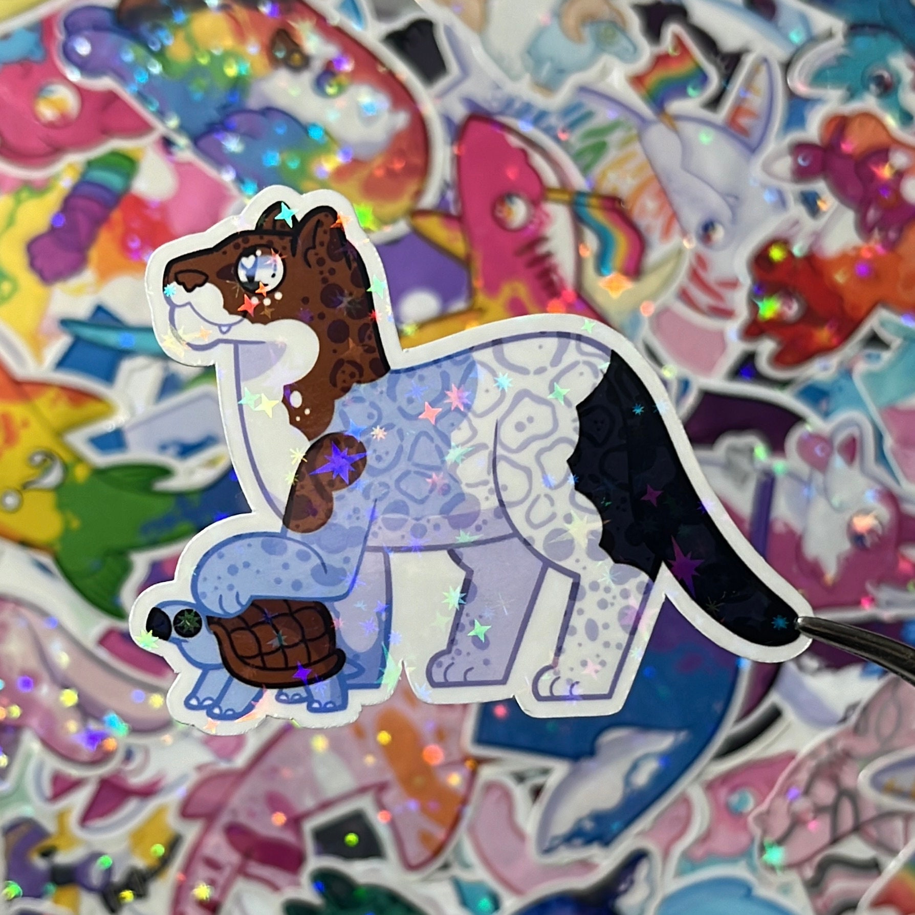 Gender Apathetic Pride Stickers! - Shark, Dog, Cat, Dinosaur Designs ...
