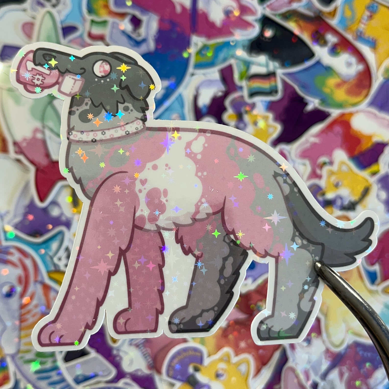 Demigirl Pride Stickers! - Shark, Dog, Cat, Dinosaur Designs ...