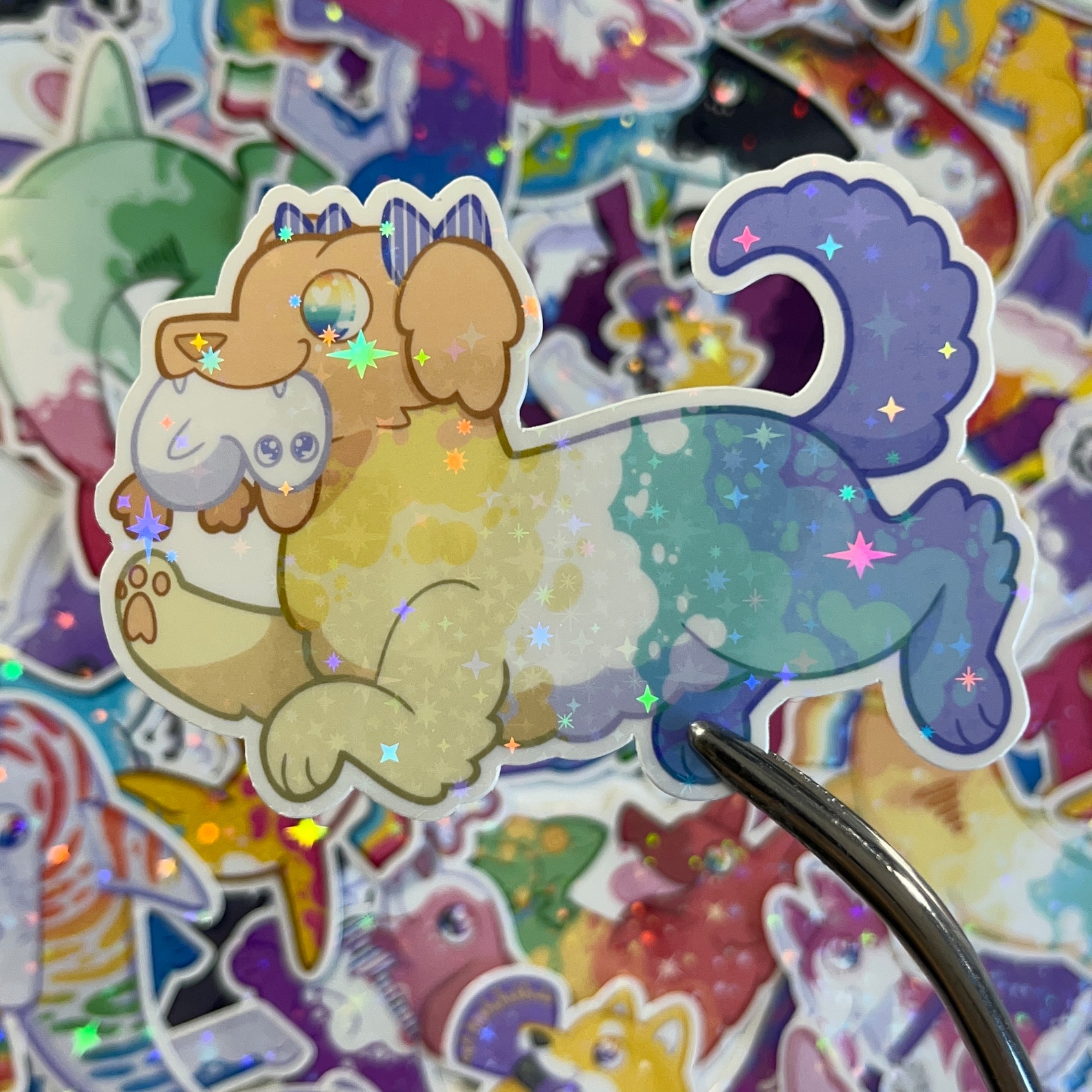 Genderfaun Pride Stickers! - Shark, Dog, Cat, Dinosaur Designs ...