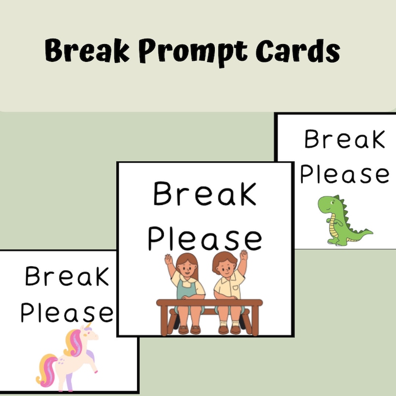 I Need a Break Visual - Etsy