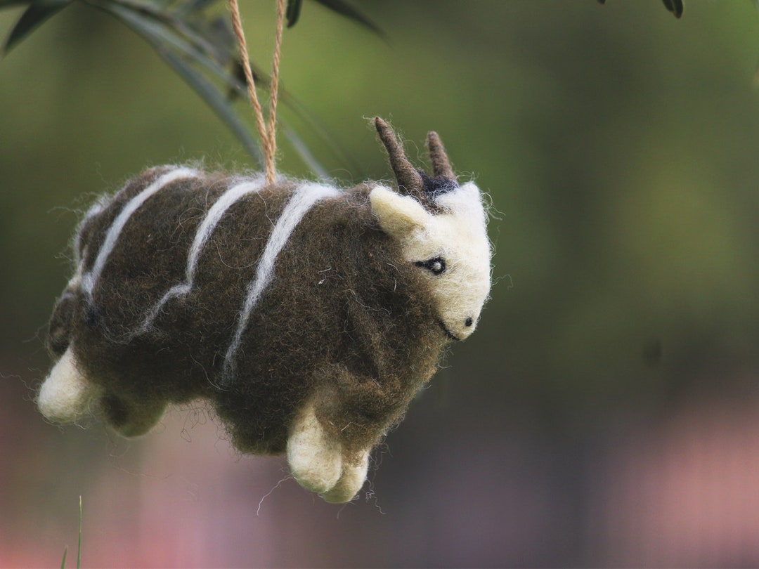 Wool Felt Yak Ornament, Yak Art and Decoration, - Etsy