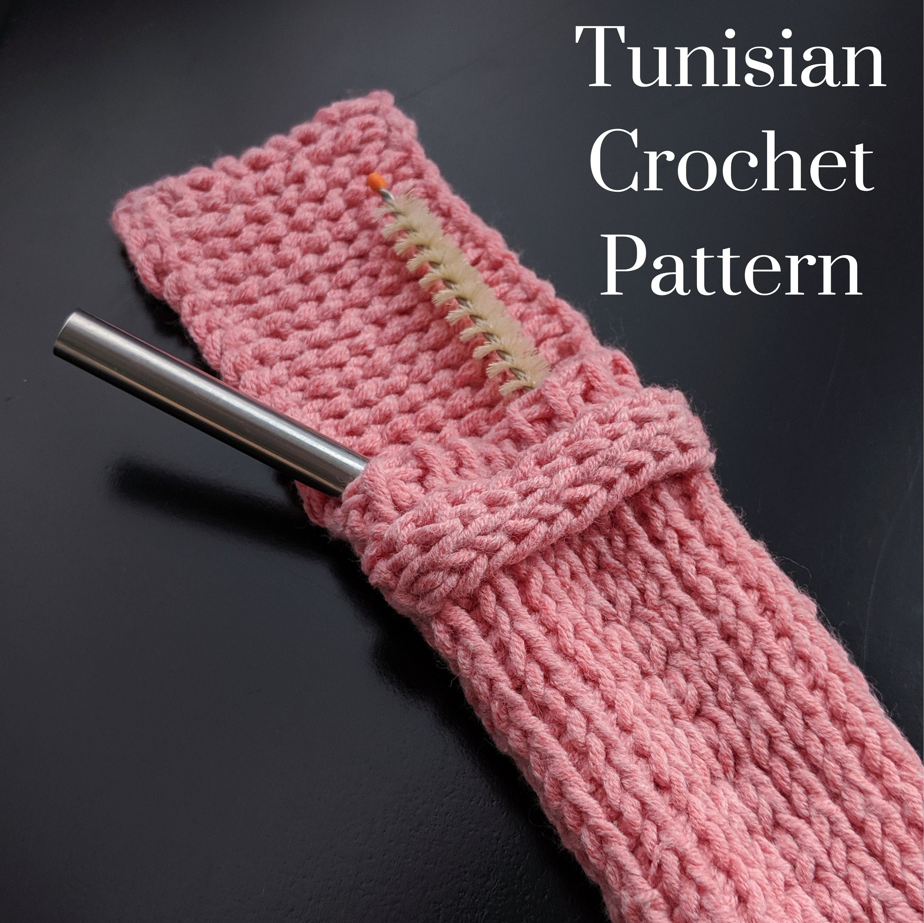 CROCHET PATTERN: on the Go Straw Pouch / Reusable Drinking Straw Holder ...