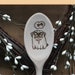 Wooden Spoon for Dog Lover, Thank You Gift. Pug Picture. Wood Spoon for ...