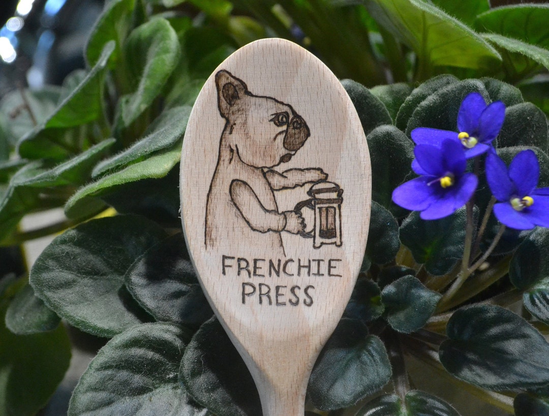 Frenchie Gift for Mom, Coffee Lover Gift, French Bull Dog, Spoon for ...