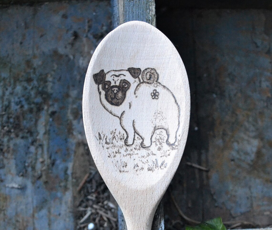 Piggy Spoon / Chefs Supplies / Kitchen Utensils / Pug Spoon / - Etsy