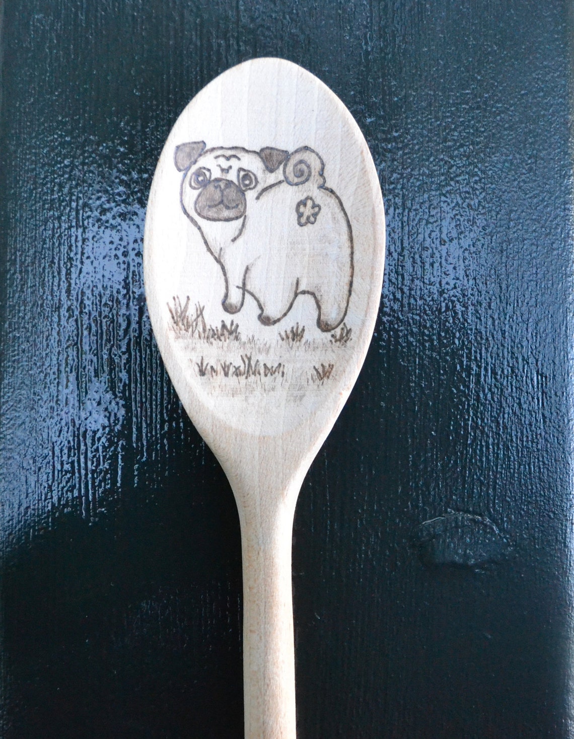Piggy Spoon / Chefs Supplies / Kitchen Utensils / Pug Spoon / - Etsy
