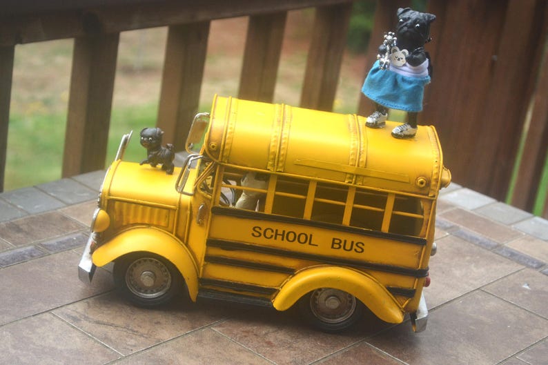 Pug School Bus, Yellow Bus Driver Gift. - Etsy