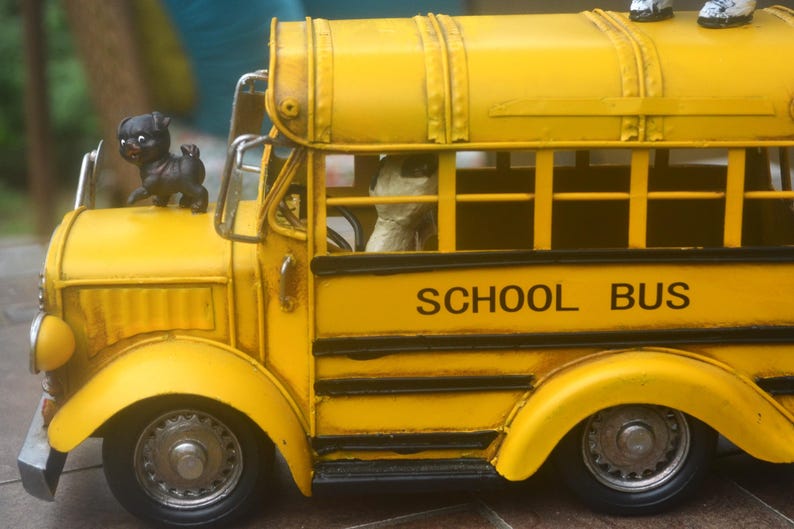 Pug School Bus, Yellow Bus Driver Gift. - Etsy