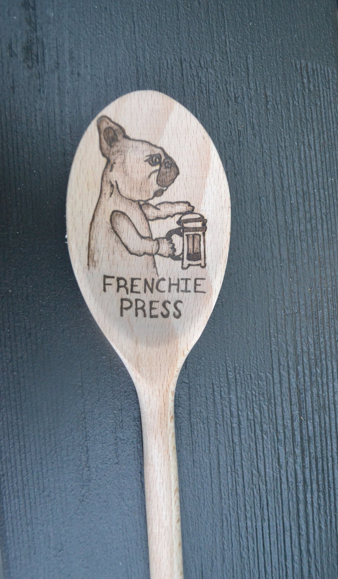 Frenchie Gift for Mom, Coffee Lover Gift, French Bull Dog, Spoon for ...