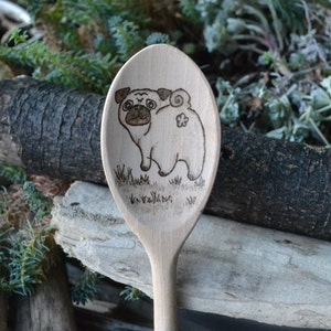 Piggy Spoon / Chefs Supplies / Kitchen Utensils / Pug Spoon / Gift for ...