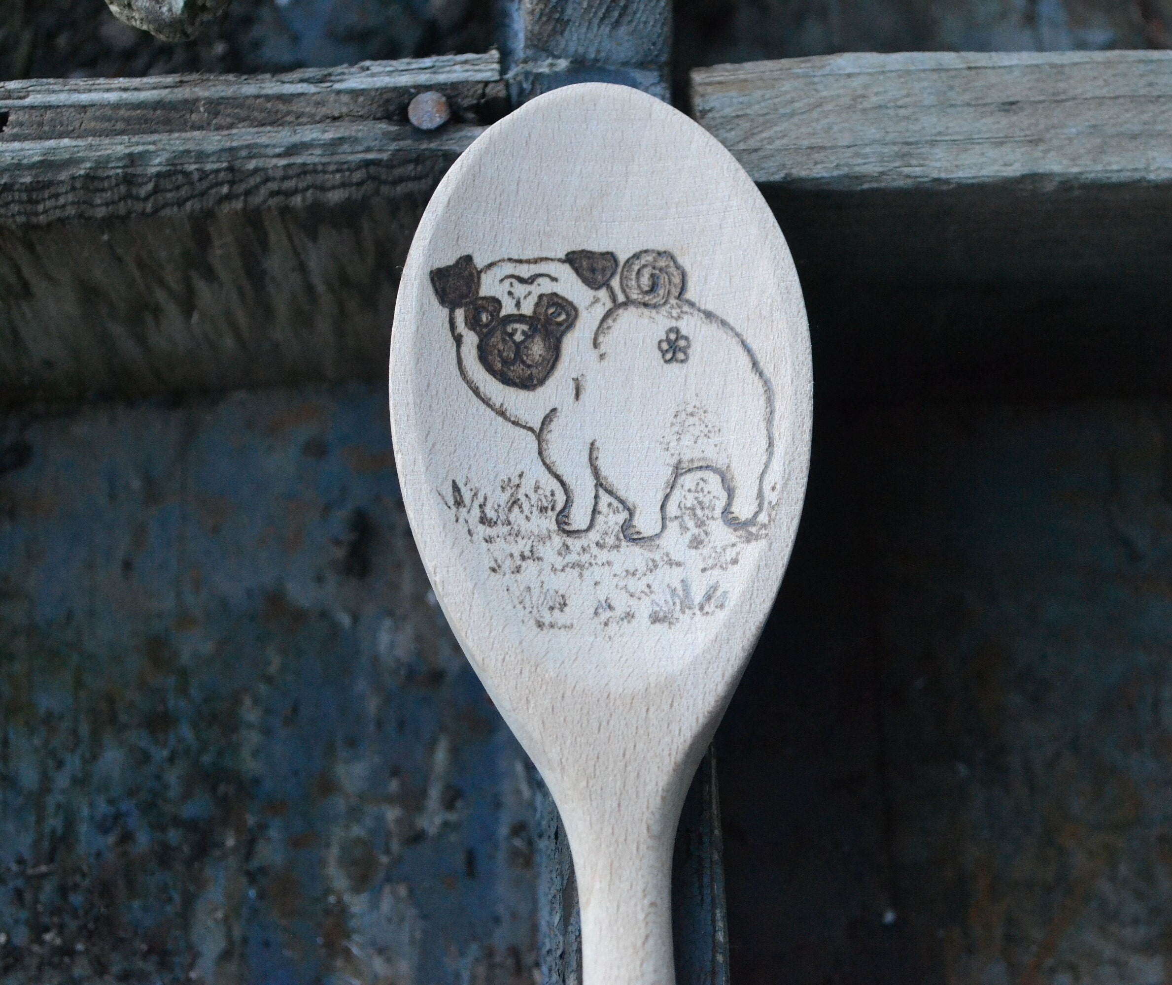 Piggy Spoon / Chefs Supplies / Kitchen Utensils / Pug Spoon / - Etsy