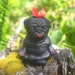 Meditating Black Pug Statue With Red Lipstick and Bow. Yoga Teacher ...