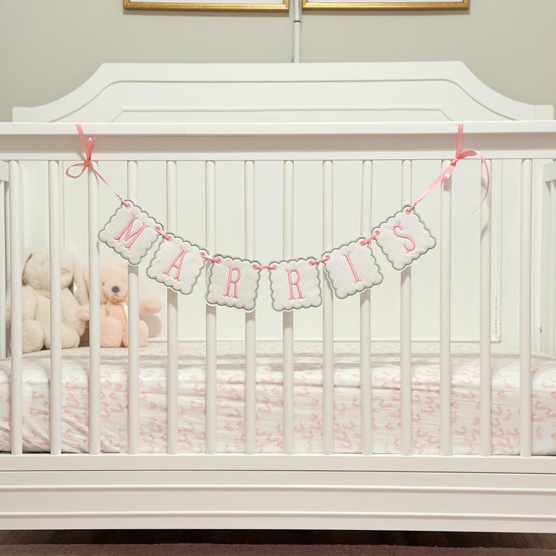 Fabric Name Banner Crib - Etsy