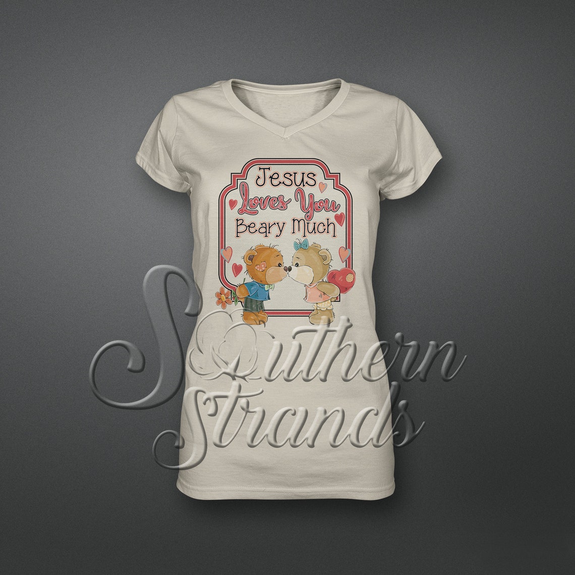 PNG jesus Loves You Beary Much Digital Download - Etsy