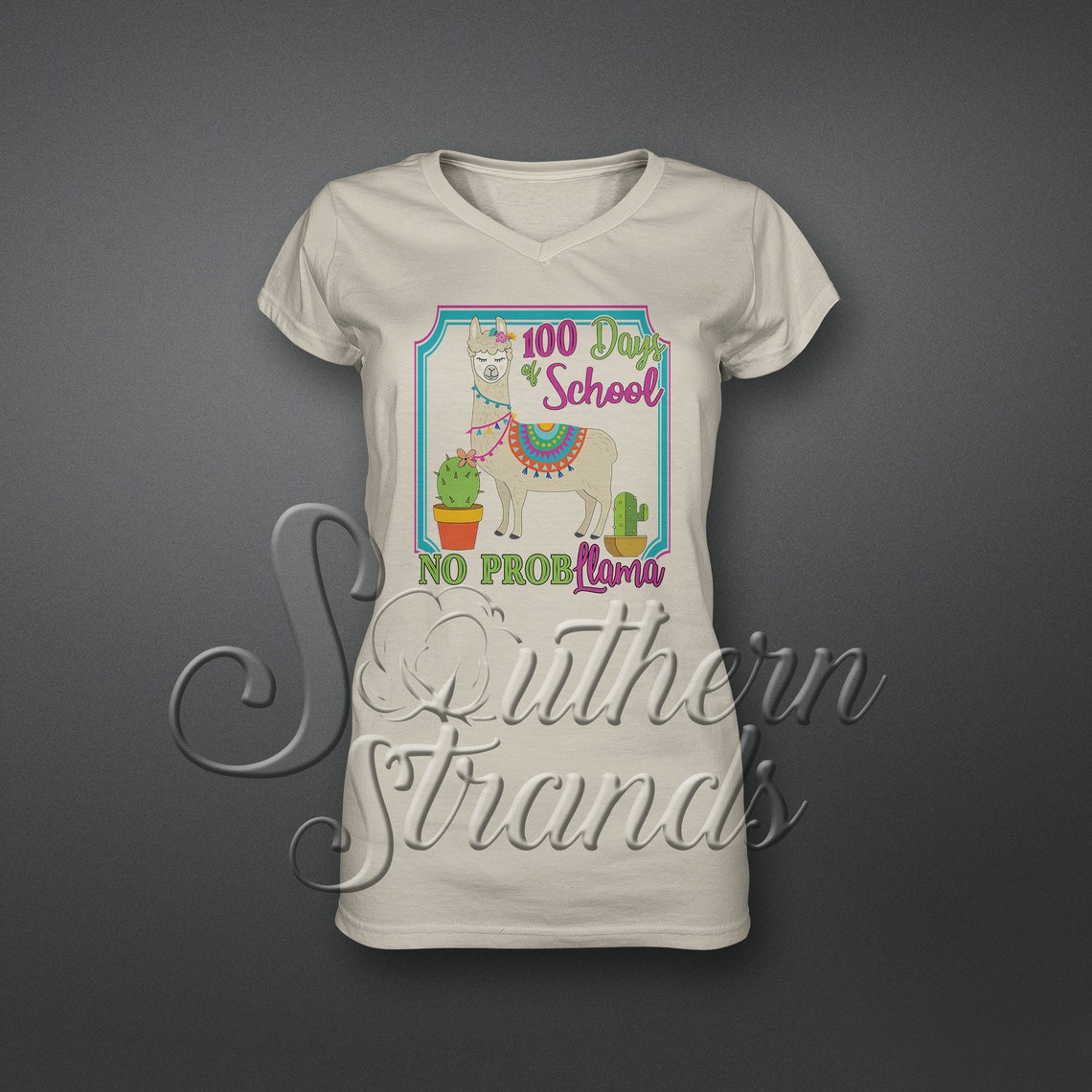 PNG "no Probllama" - 100 Days of School Digital Download Design - With ...