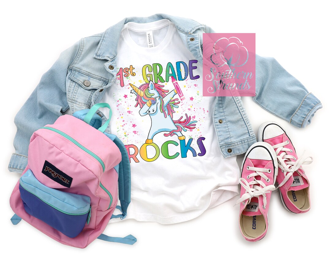 1st Grade Rocks - Back to School | PNG DIGITAL DOWNLOAD - Etsy