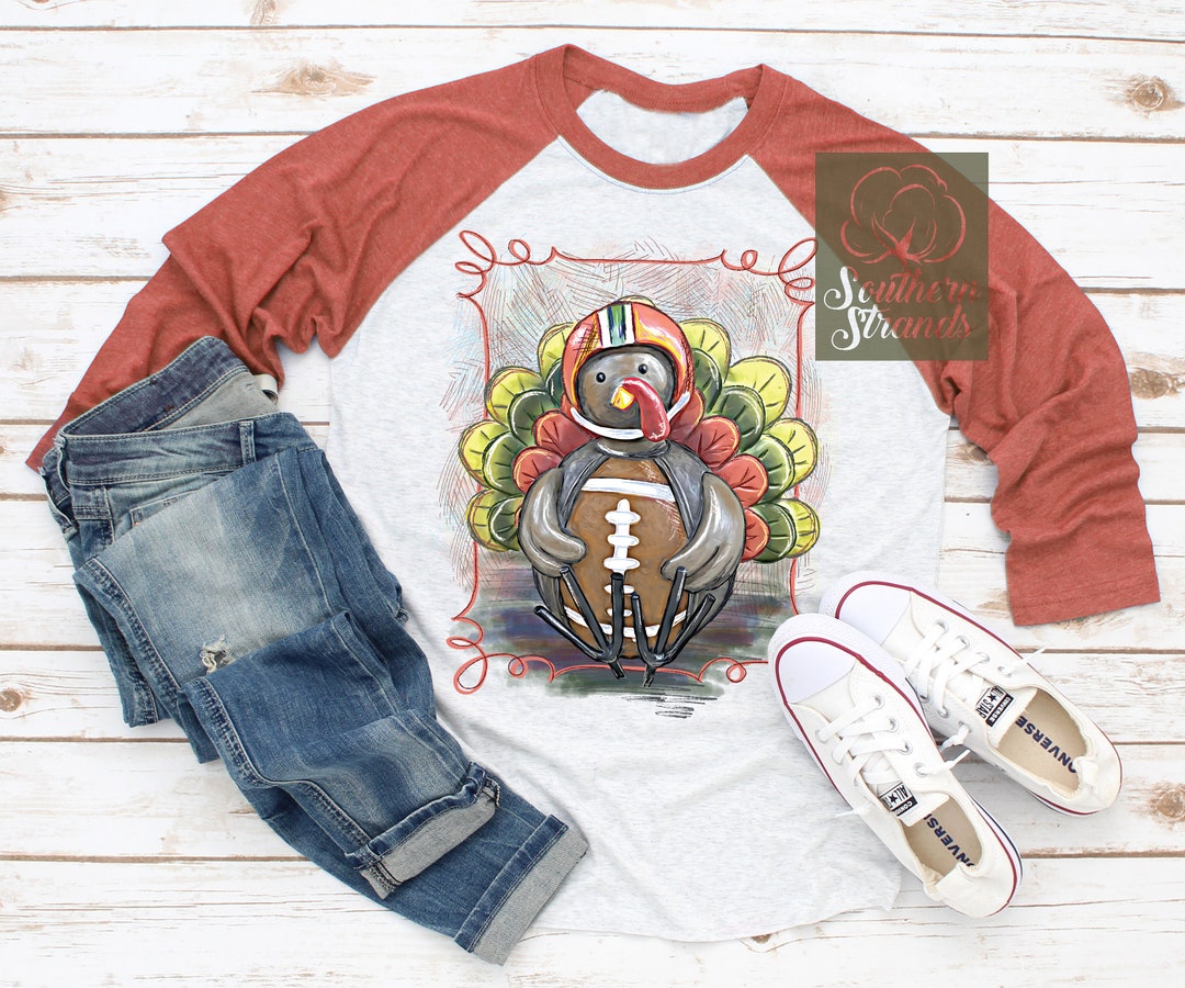 Watercolor Football Turkey | PNG Digital Download Design | Sublimation ...