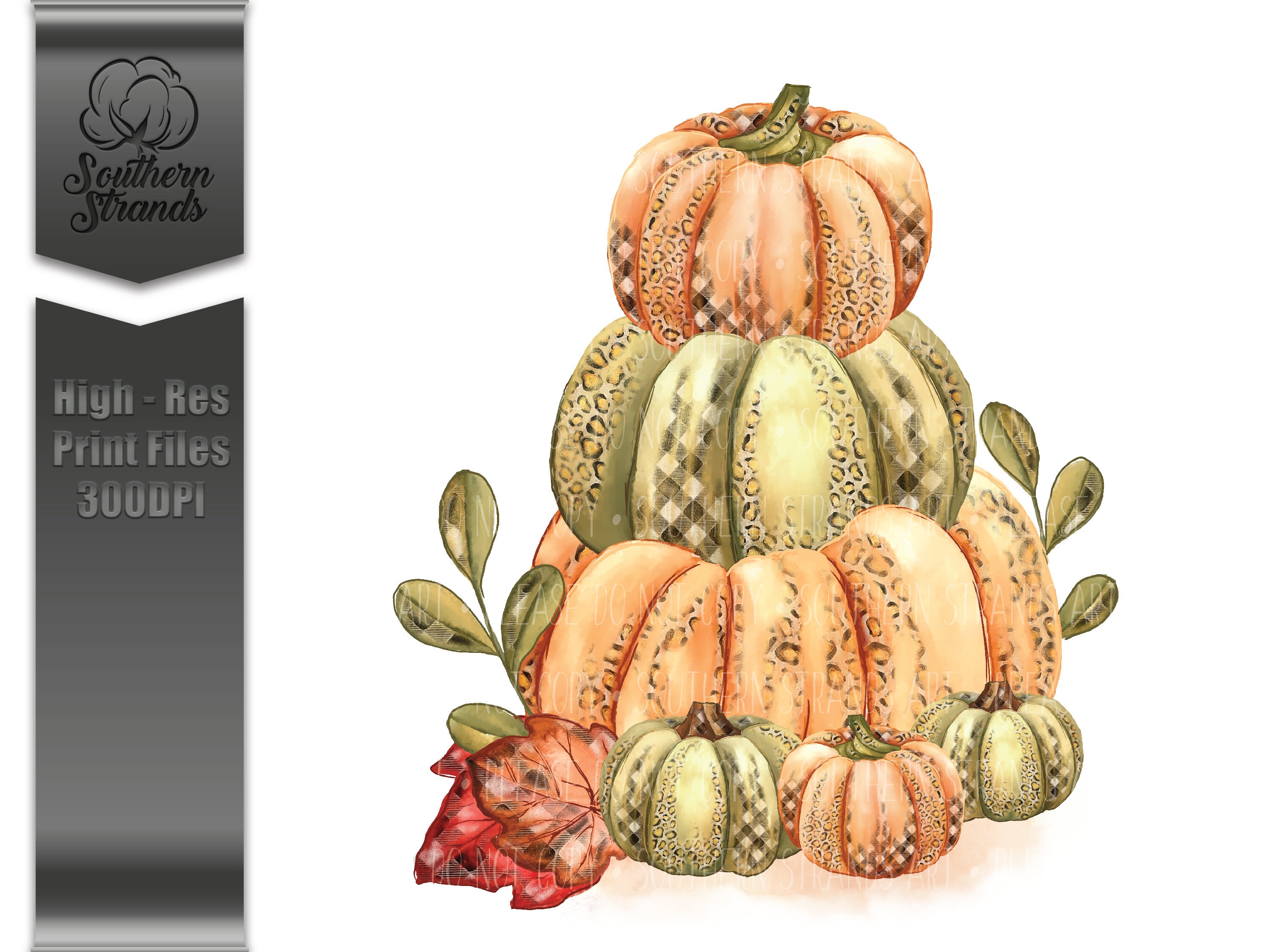 Stacked Pattern Pumpkins PNG Digital Download Design - Etsy