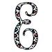 PNG "colored Leopard Vine Monogram" Collection - Digital Download ...