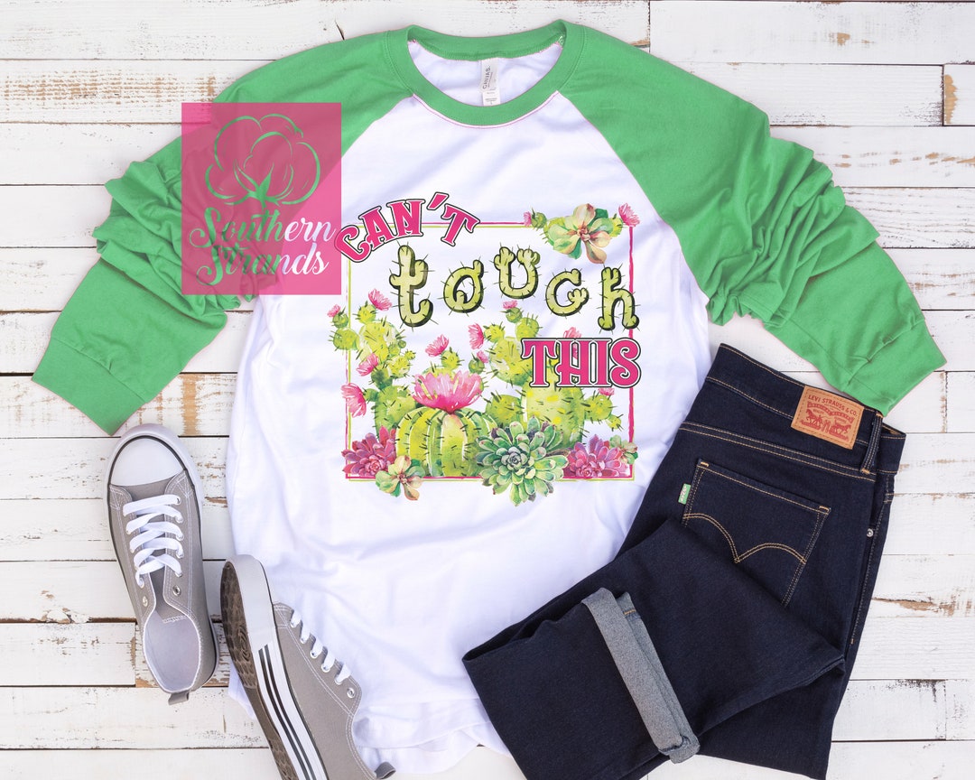 Can't Touch This - Watercolor PNG Digital Download Cactus Design ...