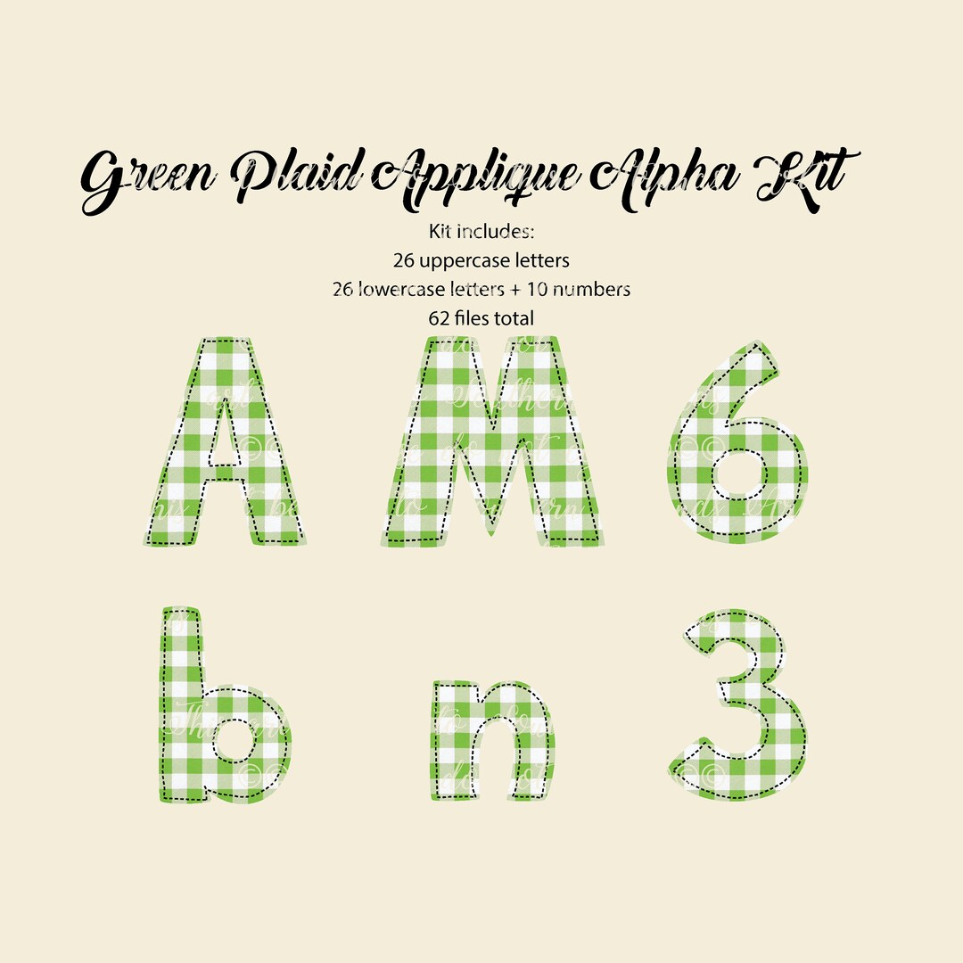 FLASH SALE PNG "green Plaid Alpha Kit"- Digital Download - All 26 ...