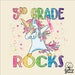 3rd Grade Rocks - Back to School - PNG DIGITAL DOWNLOAD - Etsy