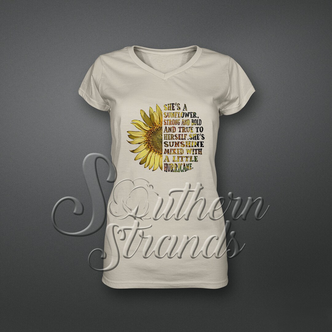 PNG "sunflower Hurricane" - Digital Download Design + Free Mockup - Etsy