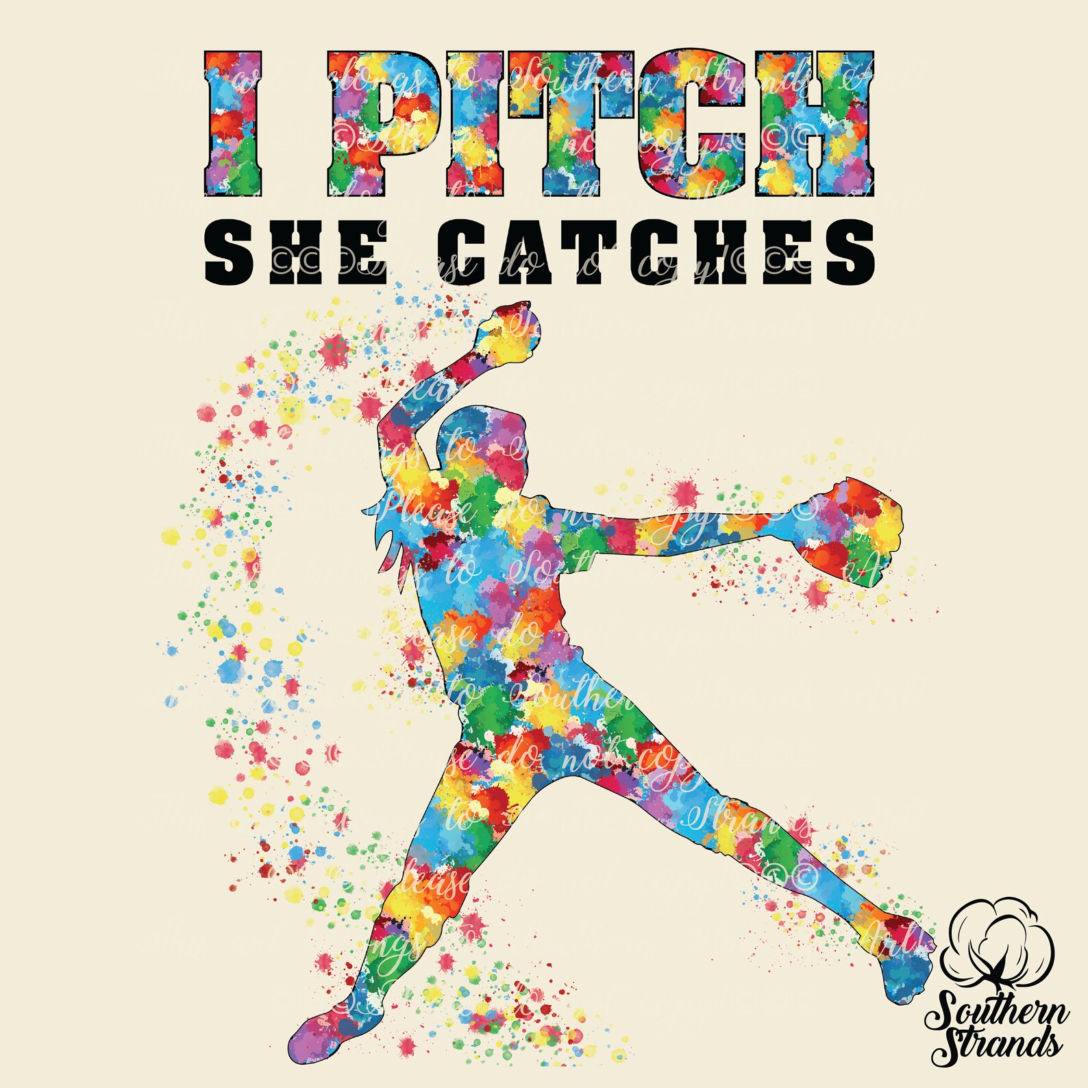 PNG i Pitch Softball Splatter Digital Download - Etsy