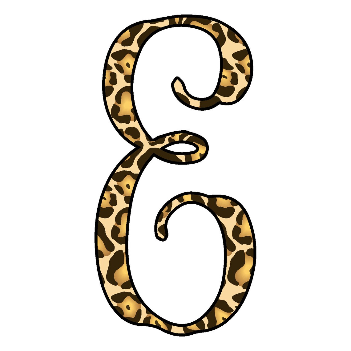 PNG "leopard Vine Monogram" Collection - Digital Download Design - All ...