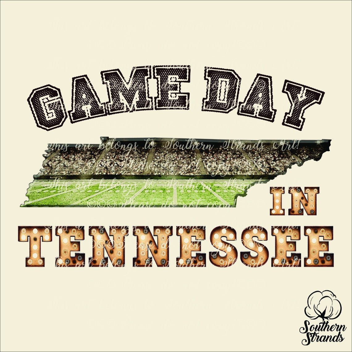 Game Day in Tennessee BLANK PNG Digital Download Design - Etsy