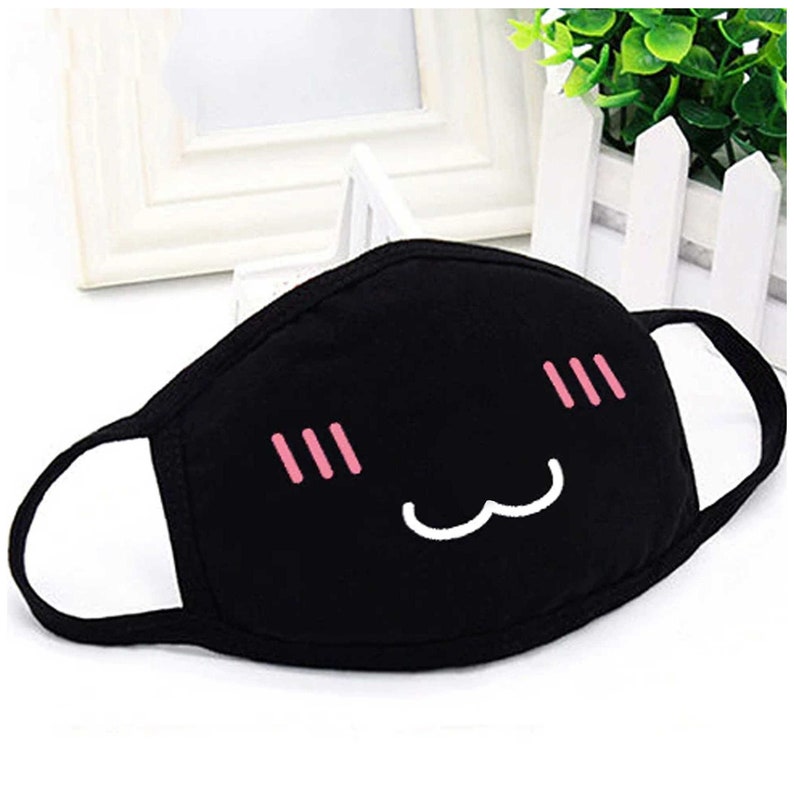 UwU Kawaii Face Mask Covering Mouth Cosplay Anime Cute Fun | Etsy