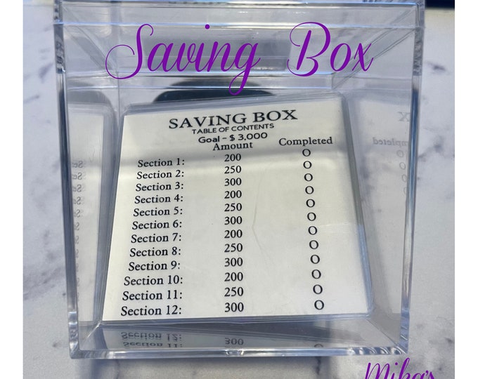 Money Saving Smash Box - Etsy