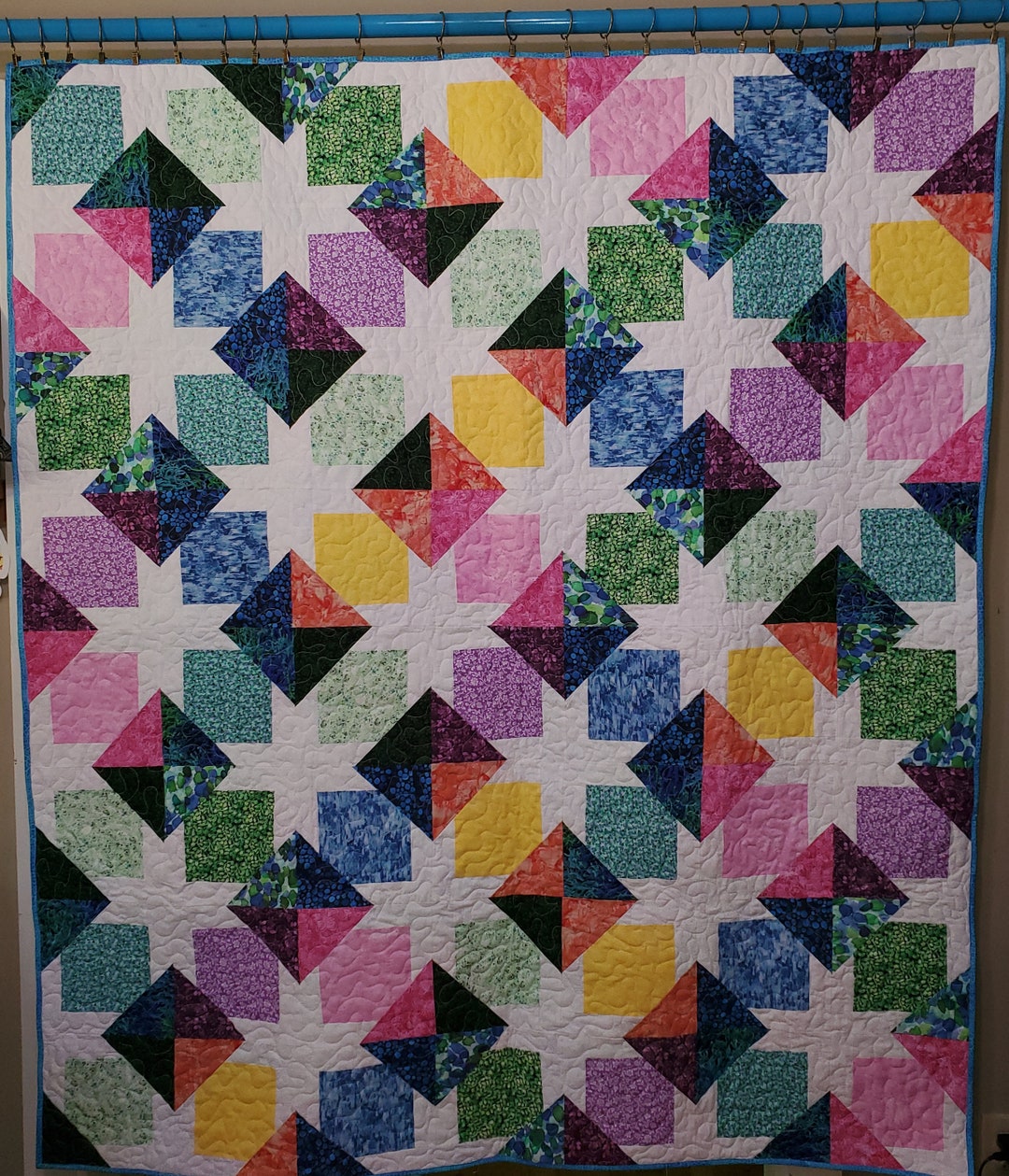 Star Multi Colored Quilt - Etsy