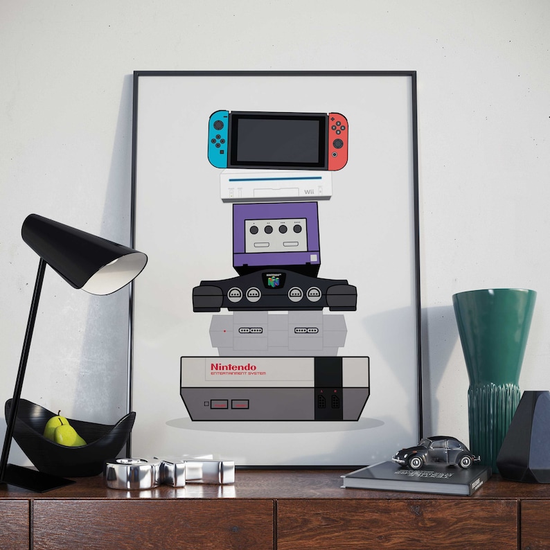 Evolution of Video Game Console Poster BUNDLE 2 X Poster - Etsy