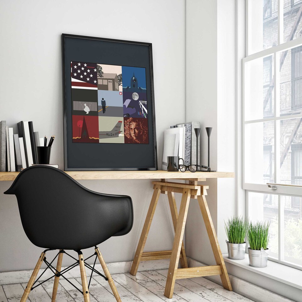 Eminem Inspired Fan Poster | Eminem Minimalist Album Collage Print sold ...
