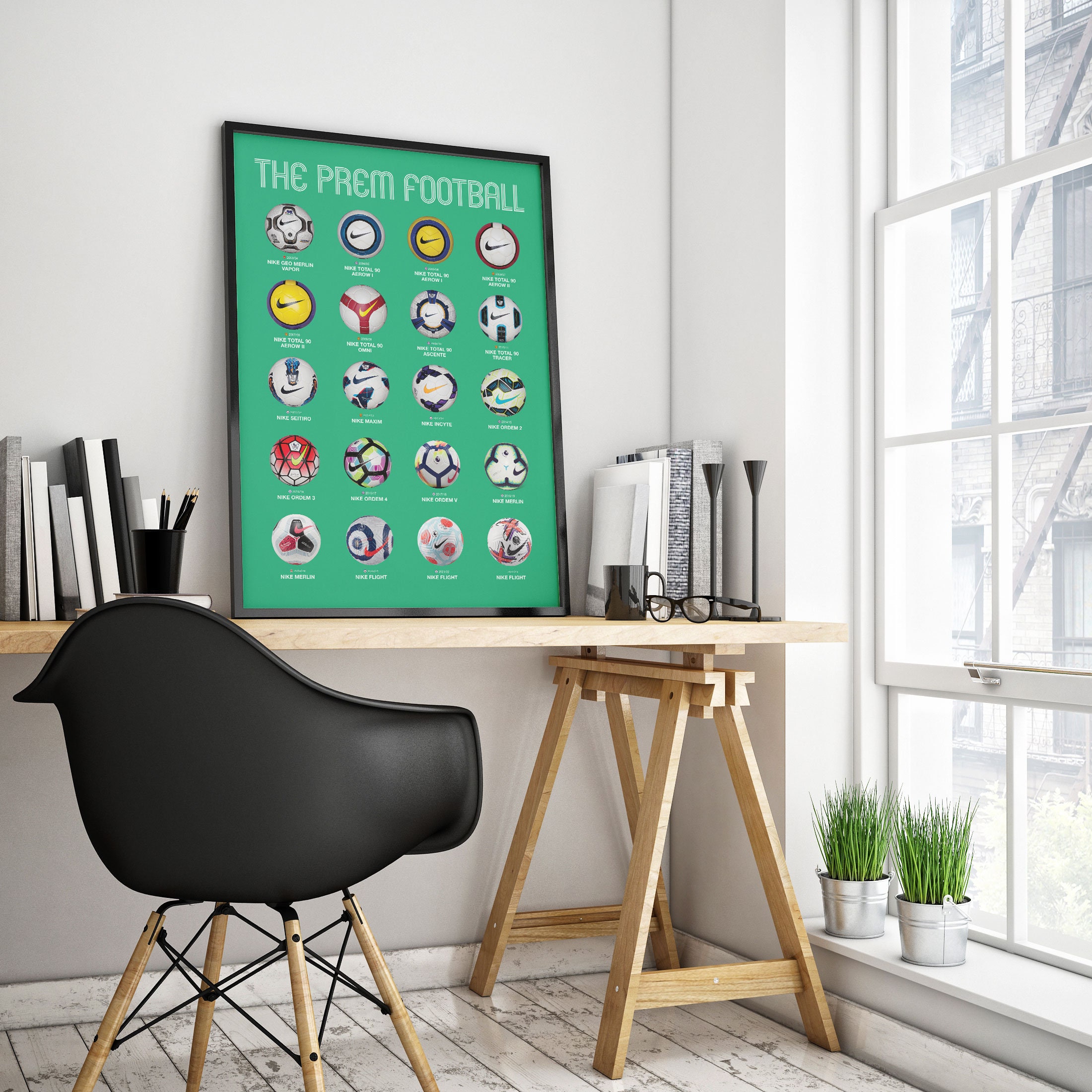 The PREM Football Poster Football Soccer Print History of - Etsy