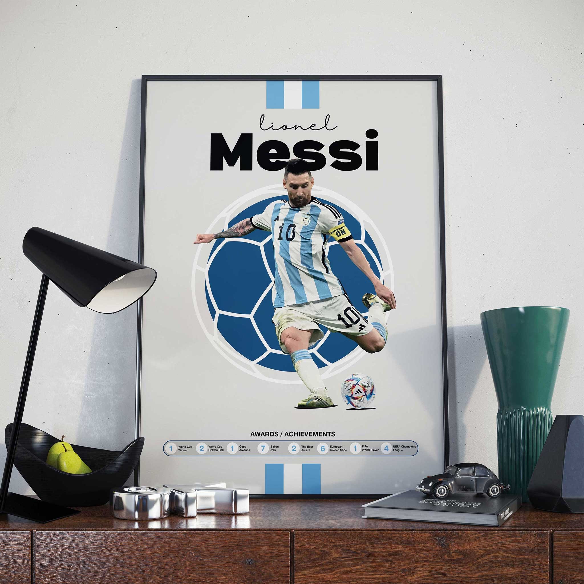 Lionel Messi - Legendary Player Profile Football Poster (No Framed ...