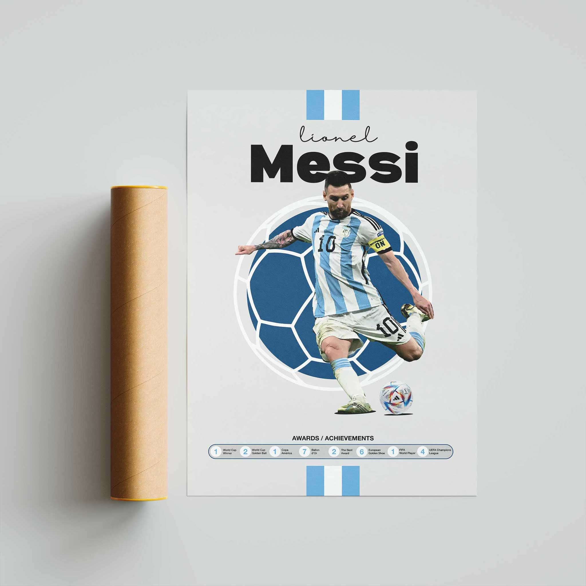 Lionel Messi - Legendary Player Profile Football Poster (No Framed ...