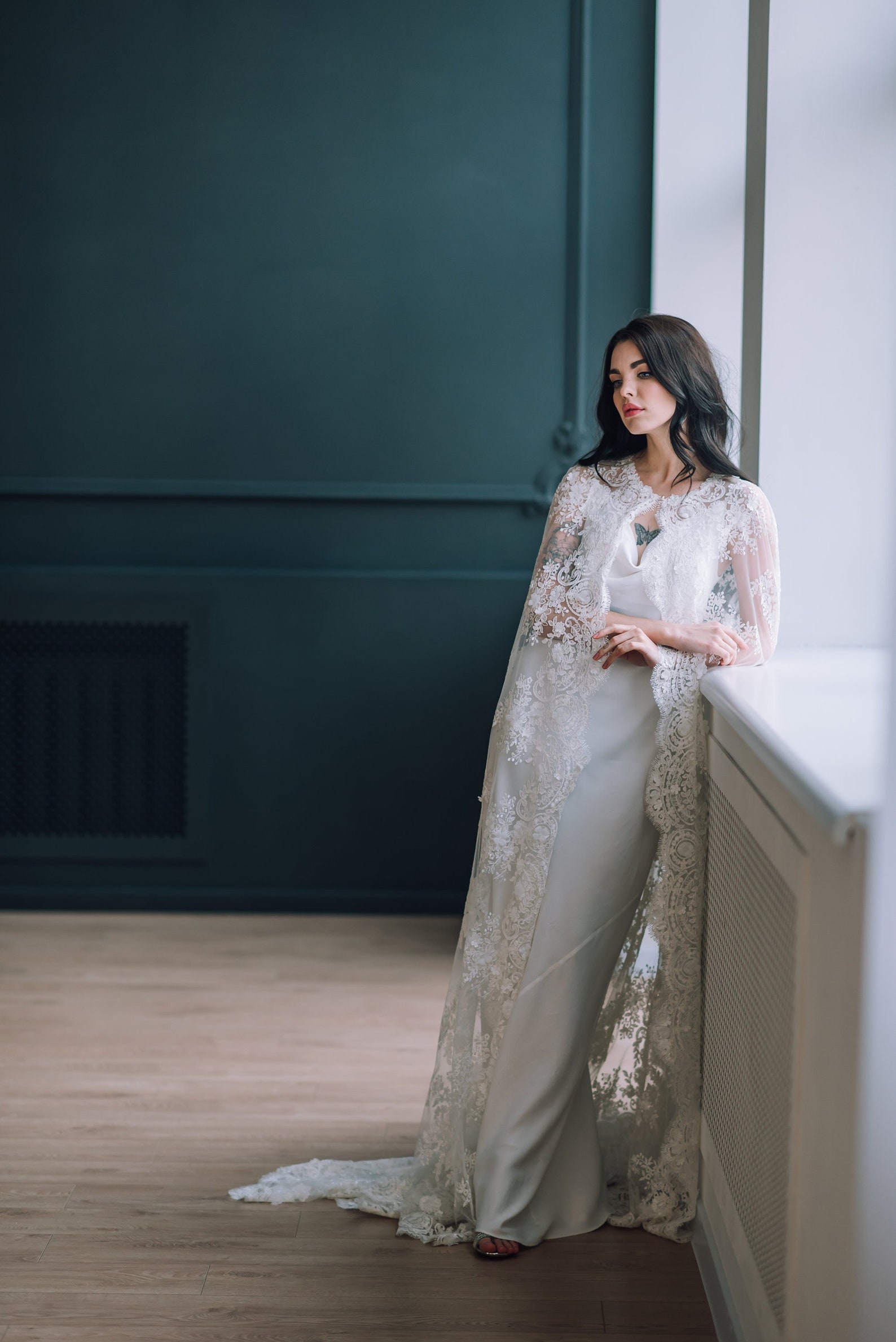 Wedding Cloak Hooded Cloak Wedding Cape Lace Cape Ivory - Etsy