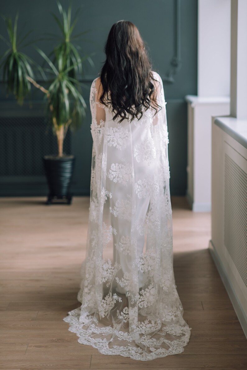 Wedding Cloak Hooded Cloak Wedding Cape Lace Cape Ivory | Etsy