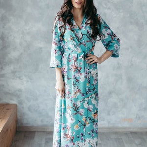 Long Robe Long Bridesmaid Robe Long Wedding Robe Bridal - Etsy UK