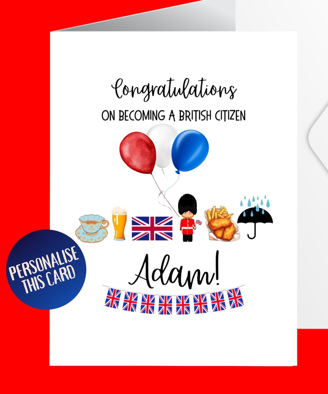 Congratulations on Your UK Citizenship Card Personalized ...