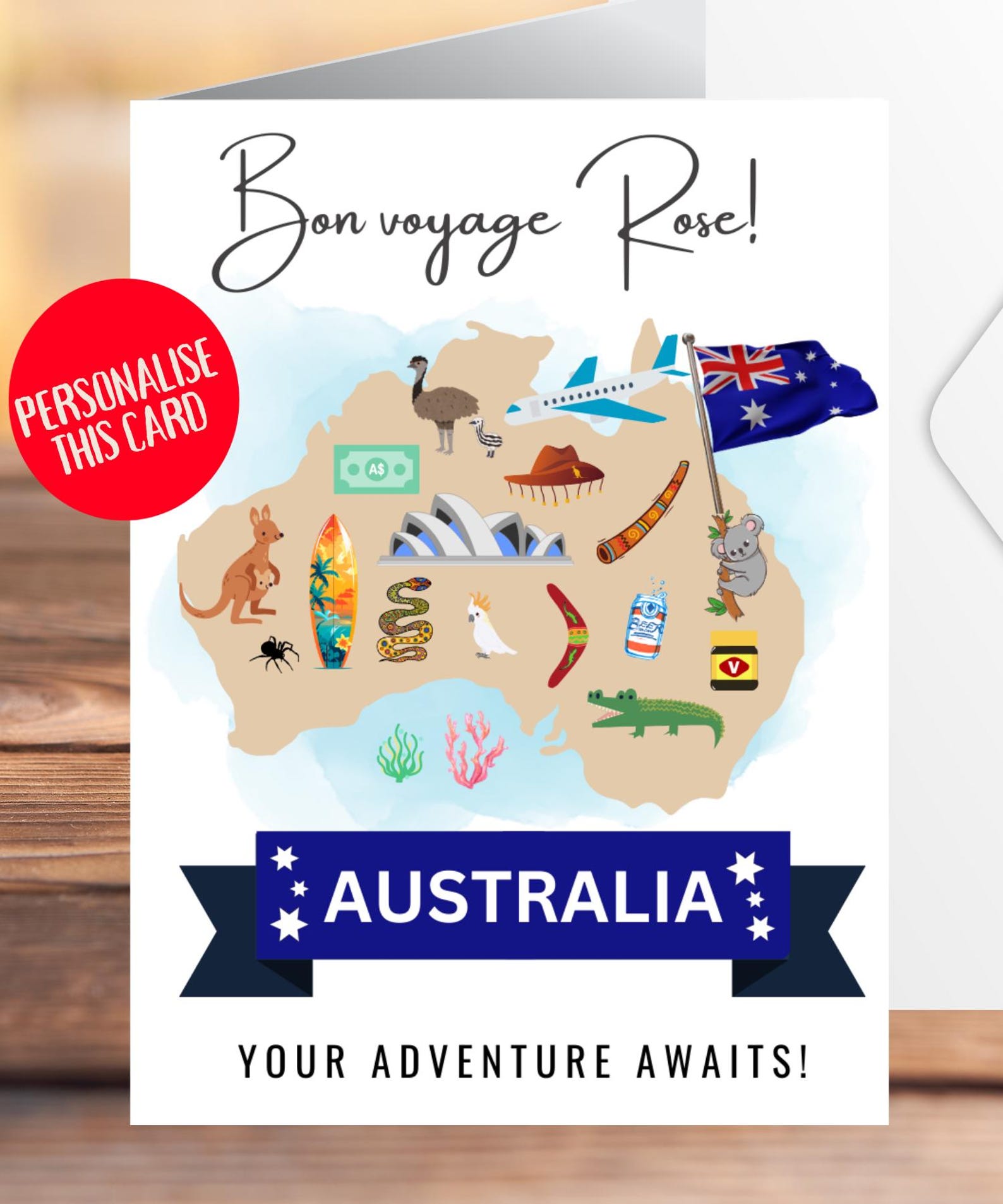 Australia Card, Moving to Australia Card, New Adventures Card ...