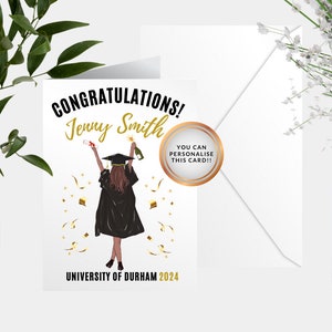 Personalised Graduation Card Graduation Greeting Card Graduated Card ...