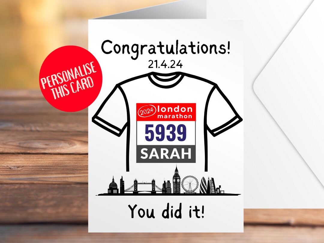 Congratulations on Completing the London Marathon Card 21st April 2024 ...