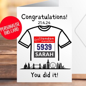 Congratulations on Completing the London Marathon Card 21st April 2024 ...